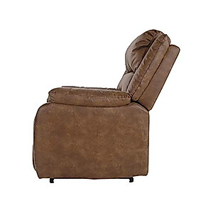 Signature Design by Ashley Yandel Faux Leather Electric Power Lift Recliner for Elderly, Brown
