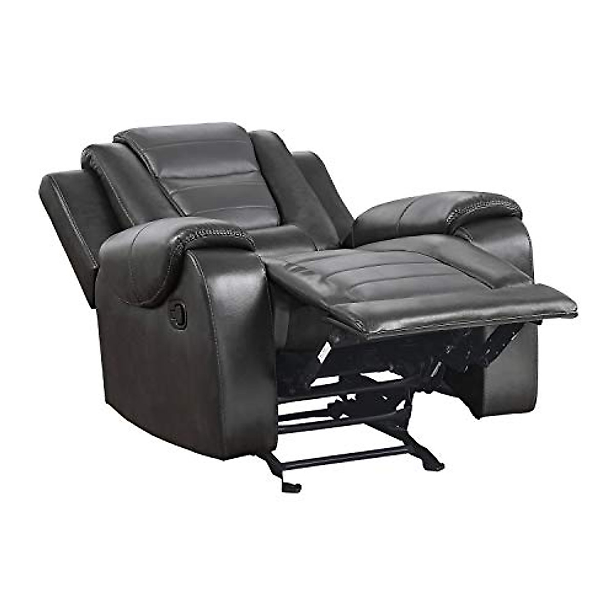 Lexicon Hawthorne Manual Glider Reclining Chair, Two-Tone Gray