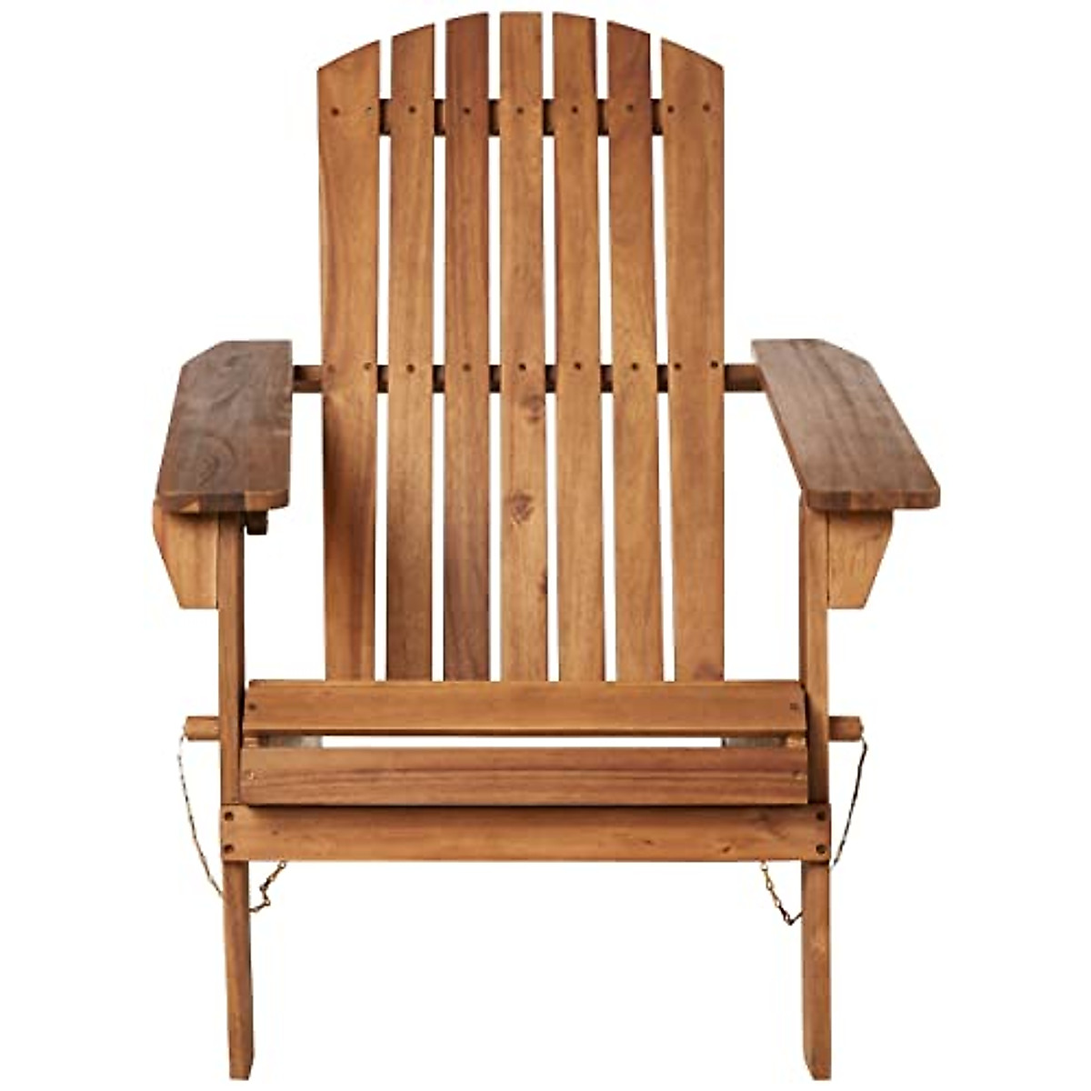 Amazon Aware FSC Certified Outdoor Folding Adirondack Chair, Acacia Wood, Natural Finish