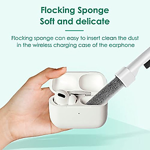 Siumir Earbuds Cleaning Pen Kit Compatible with Airpods Bluetooth Earbuds Cleaning Putty Cleaning Cloth Wipes Cleaning Tools for Charging Case, Headphones Phone, Earbuds, Camera