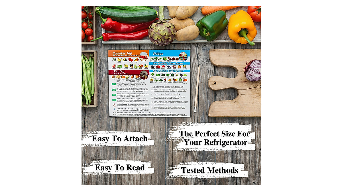 Produce Storage Guide Magnet: Keep Your Food Fresh