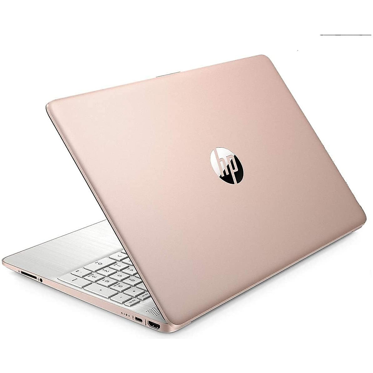 HP 2021 Pavilion 15 15.6" HD Laptop Computer, AMD Athlon Silver 3050U (Beats i3-7100U), 4GB DDR4, 128GB SSD, Webcam, USB-C, HDMI, 1 Year of Microsoft 365, Windows 10 S, Rose Gold, TiTac Accessory
