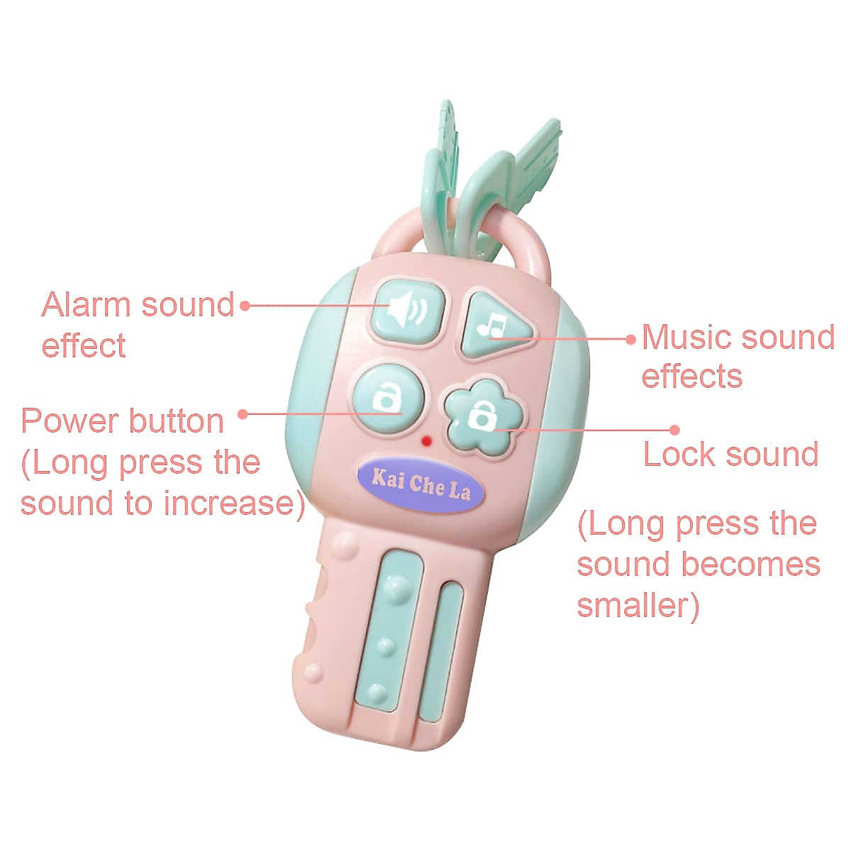 XHSP Steering Wheel Toy with Lights Music, Simulated Driving for Toddlers Pretend Play Toy Adsorption Driving Wheel for Kids (Style 2)