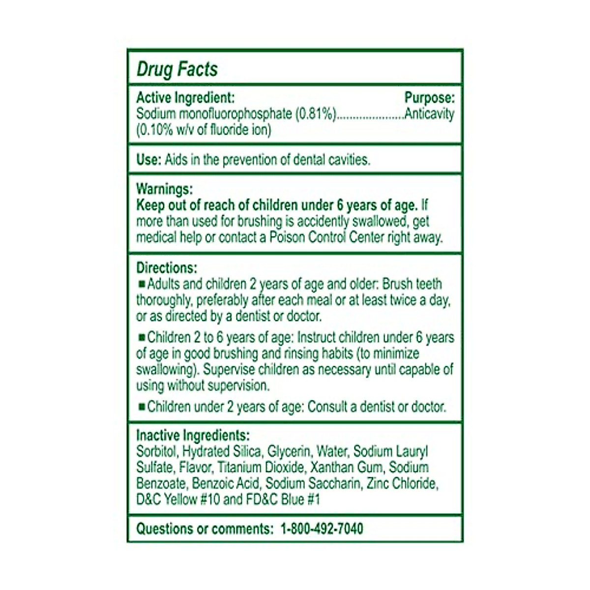 Smart Mouth Whitening Toothpaste with Fluoride Clean Mint 6 oz(Pack of 5)