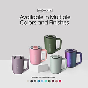 BrüMate Müv - 15oz 100% Leak Proof Insulated Coffee Mug with Handle & Lid - Stainless Steel Coffee Travel Mug - Double Walled Coffee Cup (Lilac Dusk)