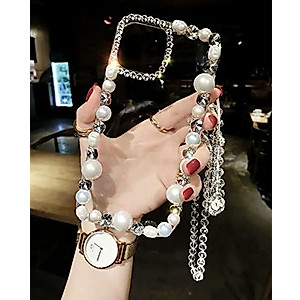 Threesee for Galaxy Note 10 Plus Case,3D Luxury Glitter Sparkle Bling Case Shiny Crystal Rhinestone Diamond Bumper Clear Protective Case Cover for Samsung Galaxy Note 10 Plus