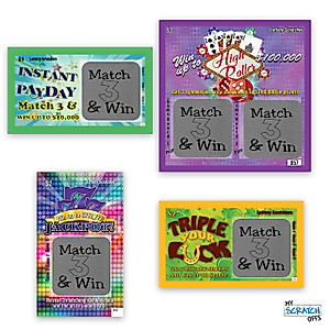 My Scratch Offs Pregnancy Announcement Reveal Scratch Off Fake Lotto Replica Tickets VARIETY Pack 5 Delivery Scratch-Off Party Favor Parents, Spouse & Friends