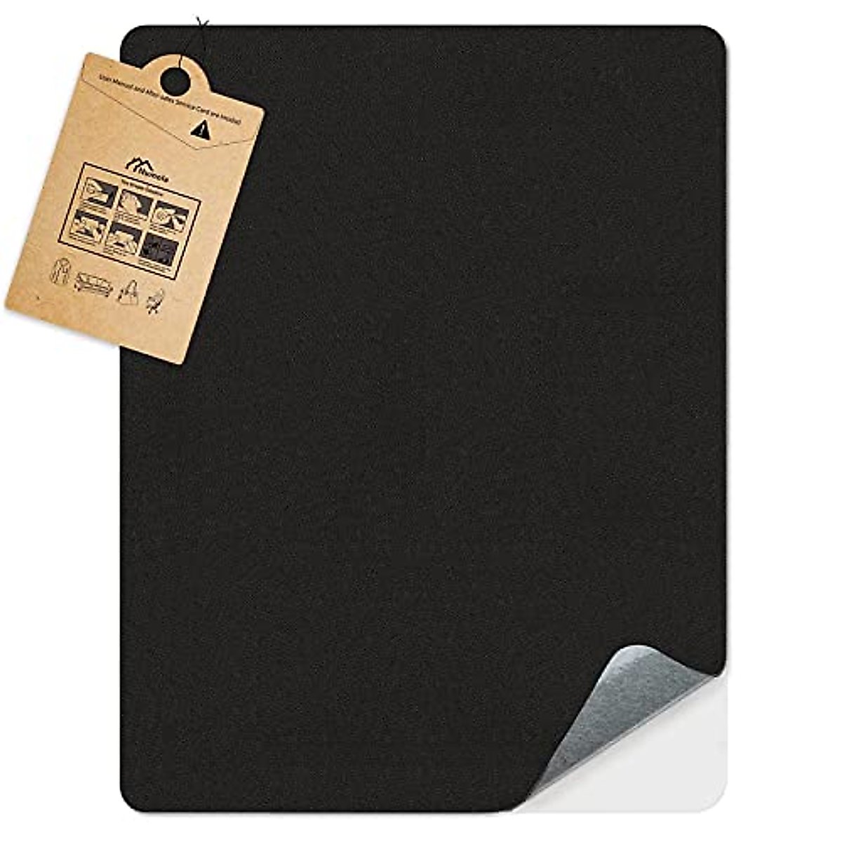 Leather Repair Patch 8×11 inch Strong Adhesive Repair Tape, Anti Scratch Patch for Couch, Sofas, Car Seat, DIY Furniture Upholstery, Handbags, Jackets First Aid Stick On Patch(Black)