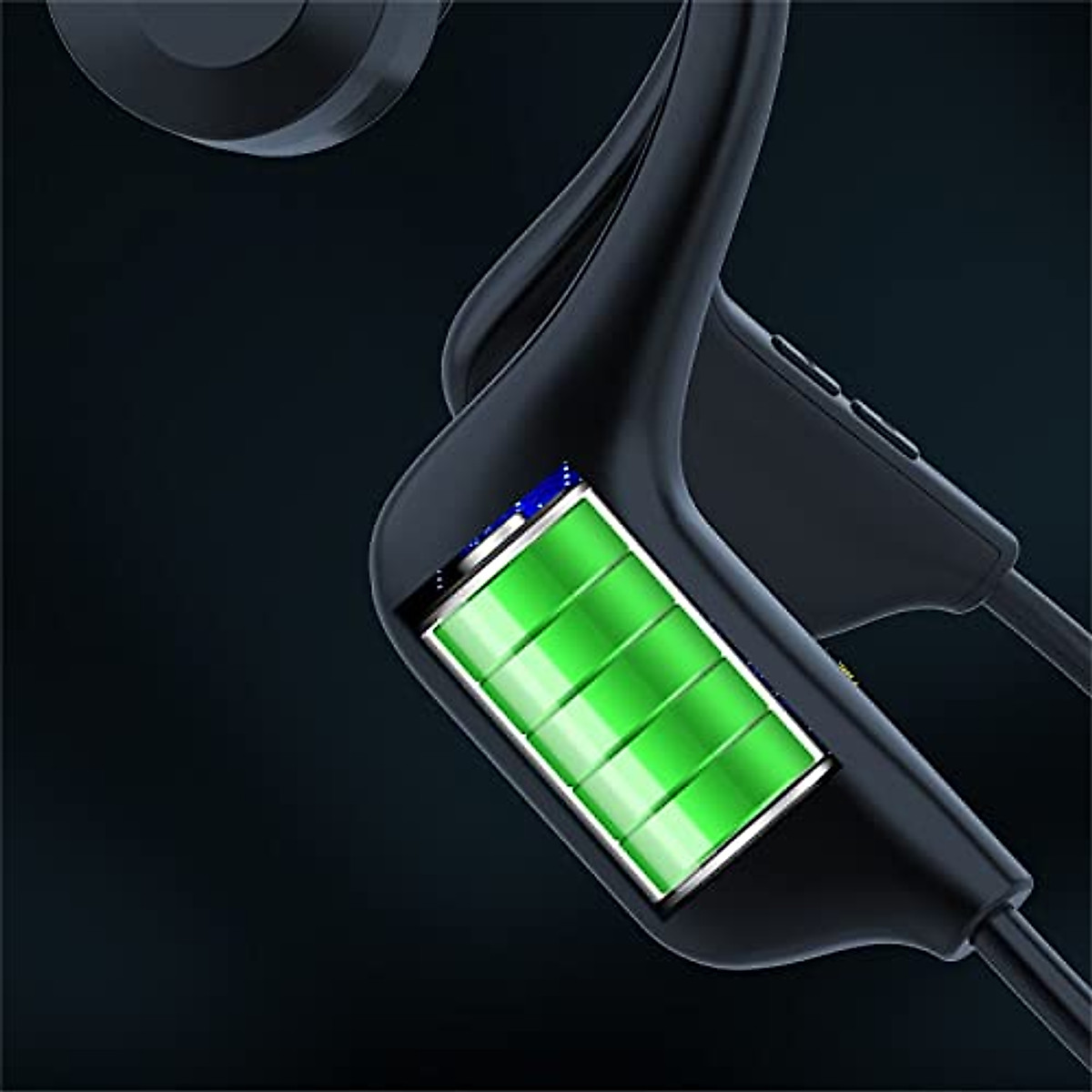 LILAJO Osteoconductive Headset - Wireless Bluetooth Headset - Conduction Technology - Noise Reduction & Split Key Designdesign - Conduction Open Timbre - Ear Hook Headset for Sports