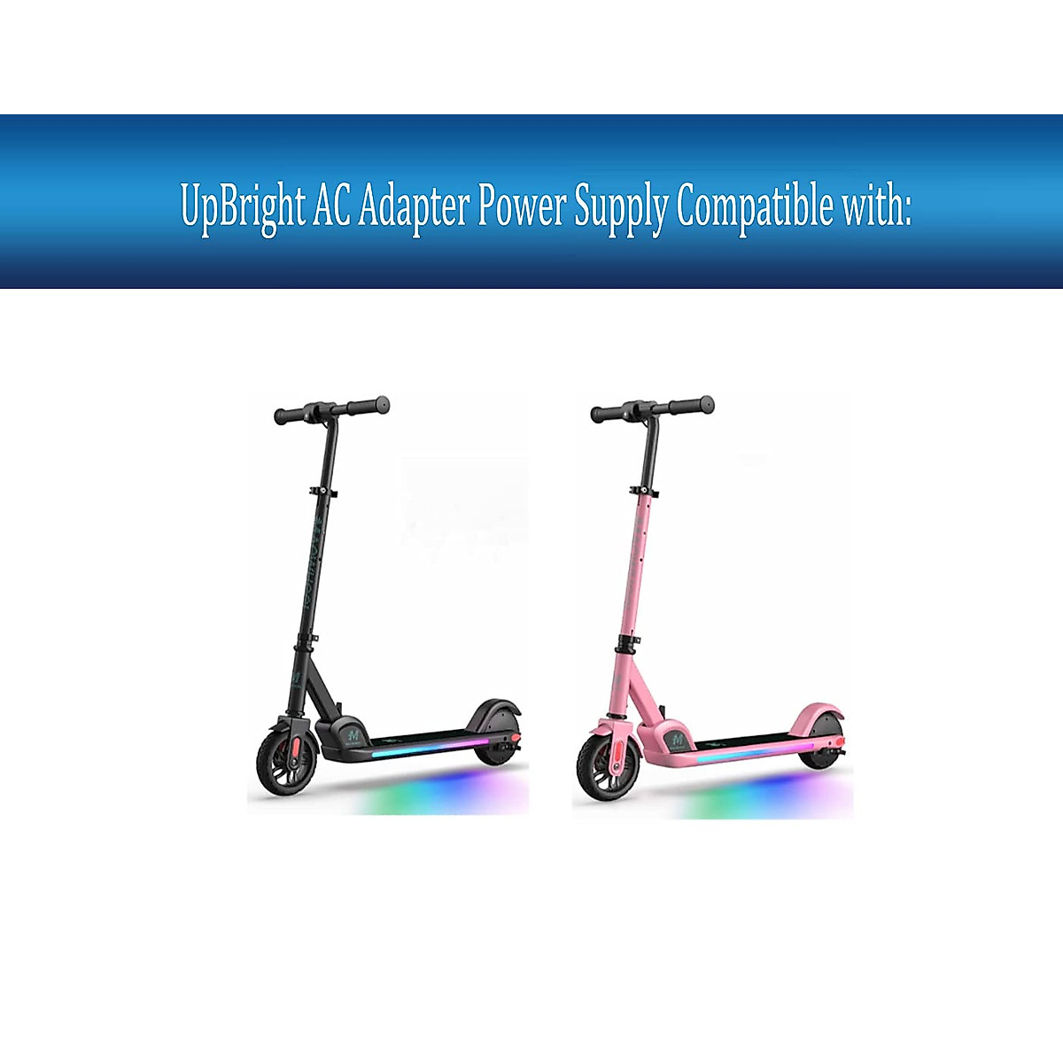 UpBright AC/DC Adapter Compatible with Macwheel E9 Pro E9Pro DC 21.6V 2.5Ah 54Wh 21.6Volt 21.6VDC Rechargeable Lithium ion Li-ion Battery Pack Kids Electric Scooter Mac Wheel Power Supply Cord Charger