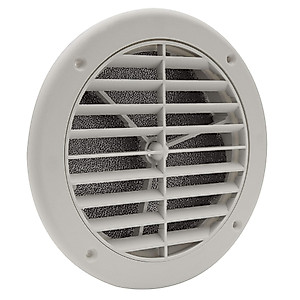 RecPro RV AC Vent 5" Side Vent | Optional Charcoal Filter | White | Camper AC Vent (5 Pack, with Charcoal Filter)
