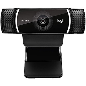 Logitech C922x Pro Stream Webcam 1080p HD Camera for Streaming and Recording at 60 FPS Background Replacement Technology (Renewed)