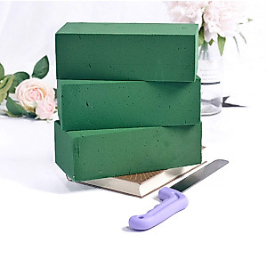 3PCS Floral Foam Bricks, Florist Flower Foam Green Bricks Flower Arrangement Brick Supplies for Florist Craft