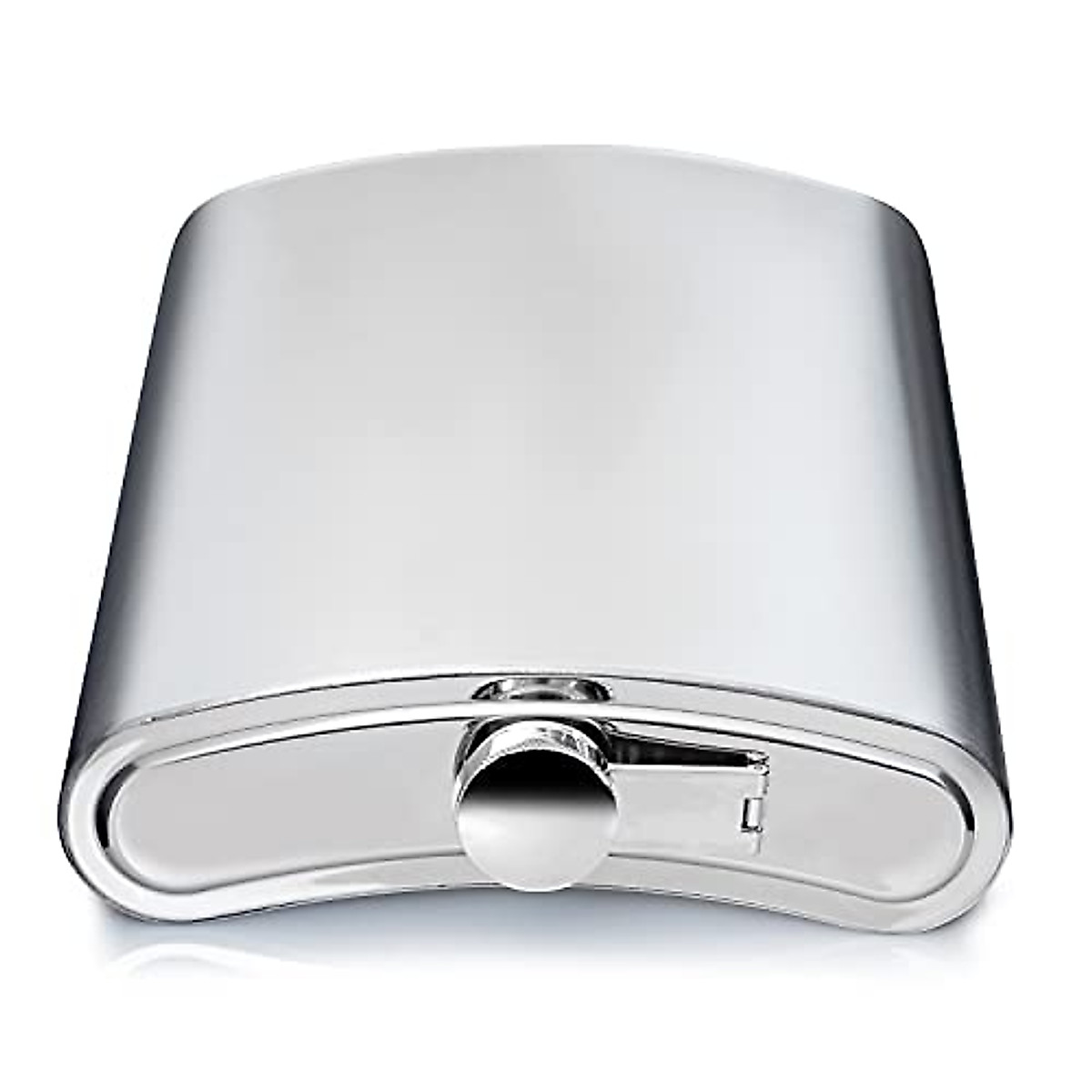Maxam Jumbo Stainless Steel Flask, Dishwasher Safe Extra Large Drinking Flask, Polished Silver, 64 Ounce Capacity