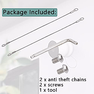 OYOCAM Anti-Drop Security Chain Nest Camera Mount Compatible with Google Nest Cam (Battery) Outdoor Camera Protect Bundle Function, 2 Pack (Cam Not Included)