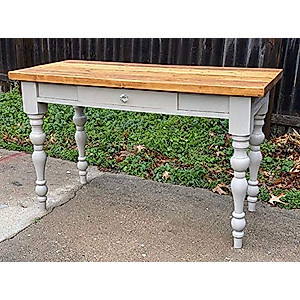 CAROLINA LEG CO. Chunky Rustic Modern Farmhouse Table Legs - Unfinished - DIY Furniture - Turned Legs - Set of 4 - Dimensions: 3.5" x 29"