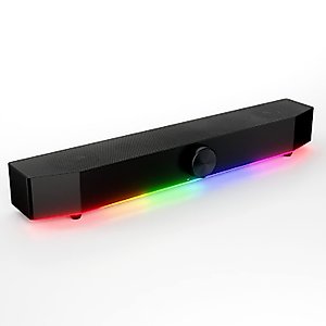 Tilted Nation Computer Soundbar for Desktop (White (Old))