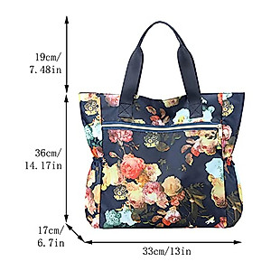 Tote Bag for Women Large Lightweight Handbags Casual Fashion Print Travel Bag Shoulder Bags for Women Purse