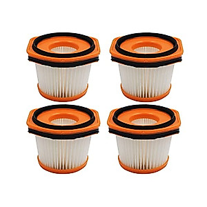 JUSTYAOFENG Pack of 4 Shark Wandvac System Filters WS620 WS630 WS632 Cordless Vacuum Cleaner XFFWV360 Vacuum Cleaner Spare Parts Vacuum Cleaner Parts