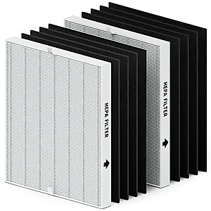 2-Pack Airmega AP-1512HH Filter Set Replacement for Coway Airmega AP-1512HH and 200M Air Purifiers, 2 True HEPA and 8 Carbon Pre-Filters, Compared to Part # 3304899