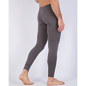 3 Pack:Mens Thermal Underwear Base Layer Fleece Lined Fly Long Johns Bottom Pants Warm Long Johns Compression Underpants cold tights leg warm termicos hombre Leggings Training Tights Snow- Set 8, XXL