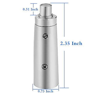 COLICOLY Female RCA to XLR Male Plug Cable Adapter, XLR to RCA Converter Audio Connector for Microphone - 2 Pack