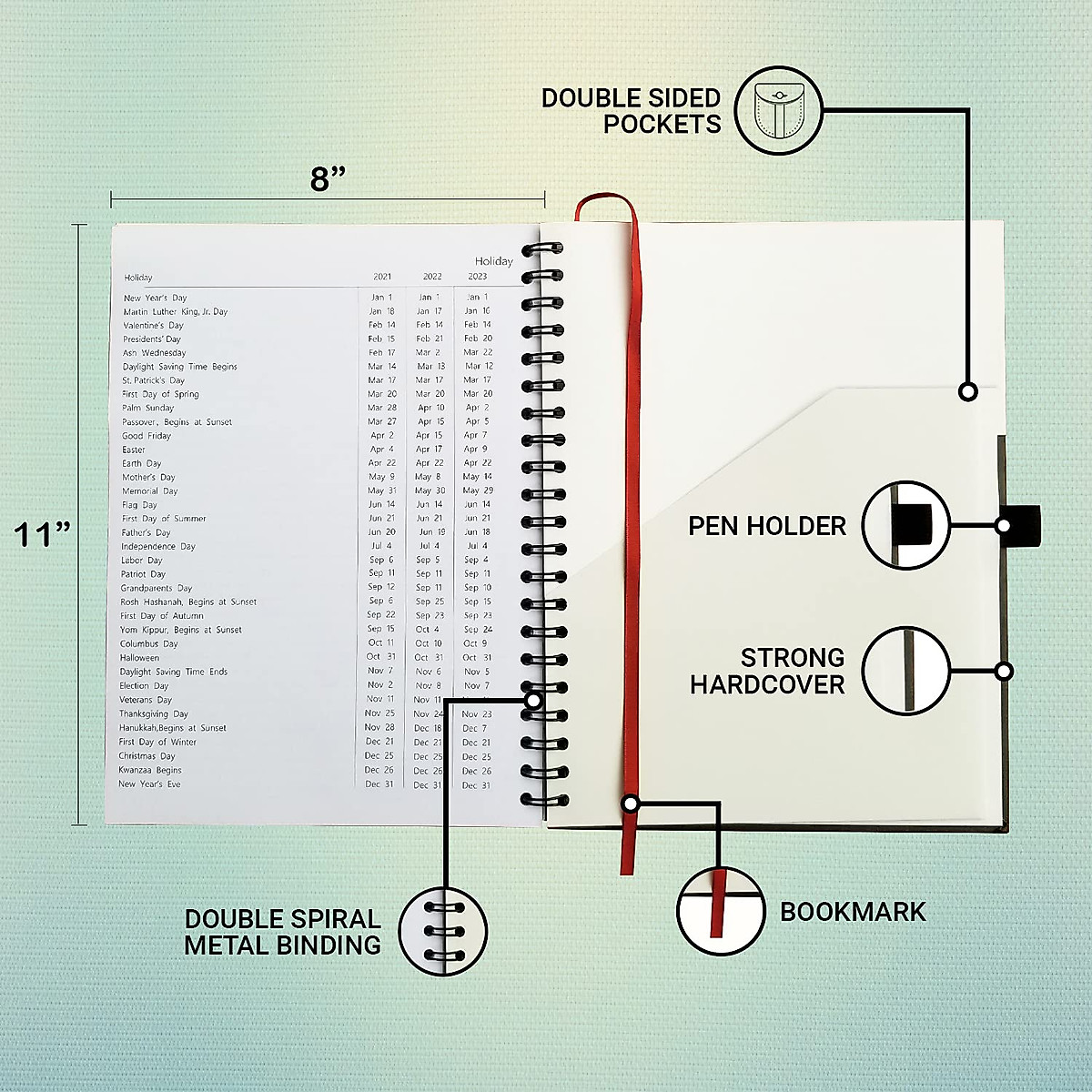 Hourly Appointment Book, Scheduling Book, Daily Schedule Planner with 15 Minutes Increments, Business Appointment Book for Multiple Schedules, Business Planner, Updated, 2 Years, Large, HARDCOVER