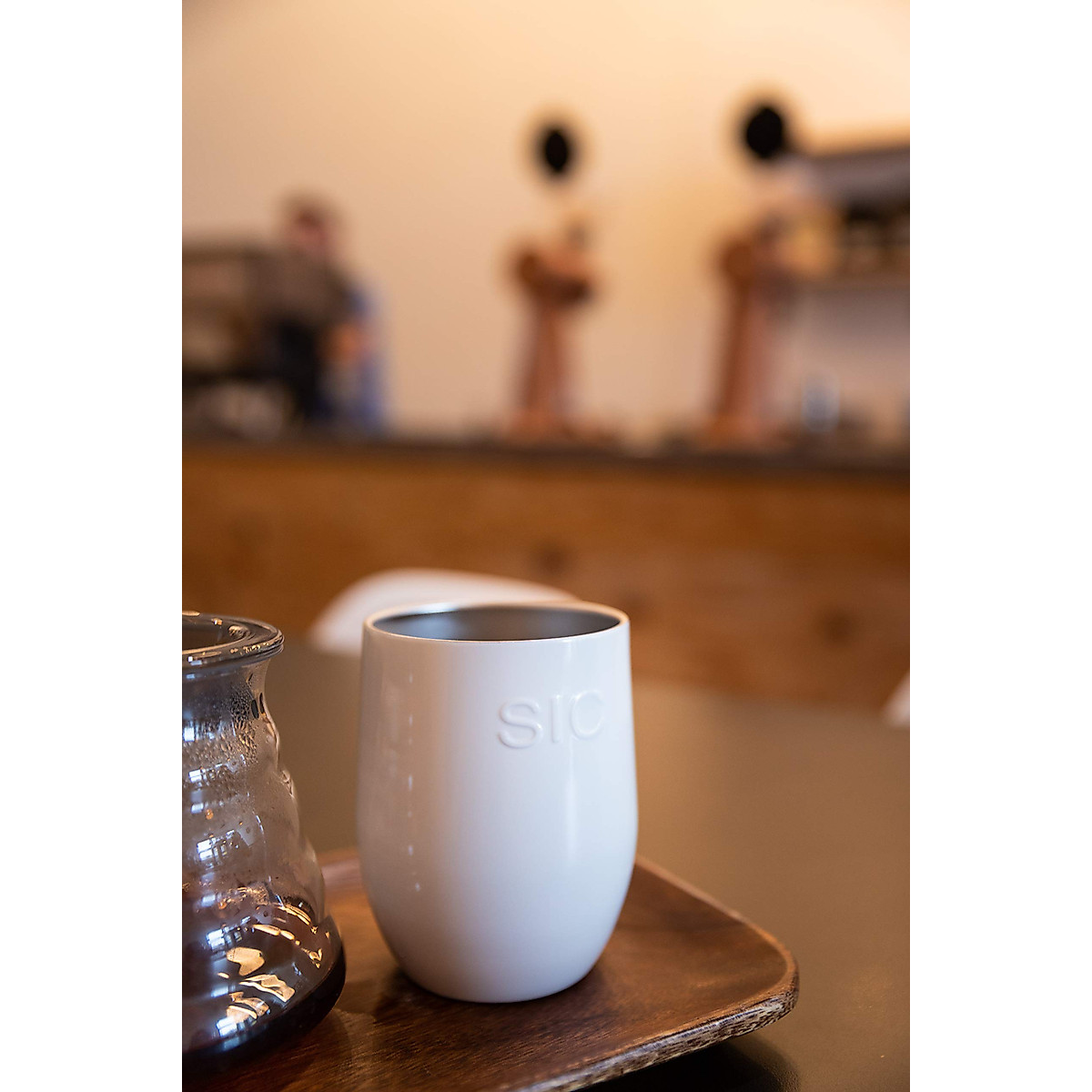 Seriously Ice Cold SIC 16oz Insulated Stemless Wine Tumbler Mug, Premium Double Wall Stainless Steel, Leak Proof BPA Free Lid