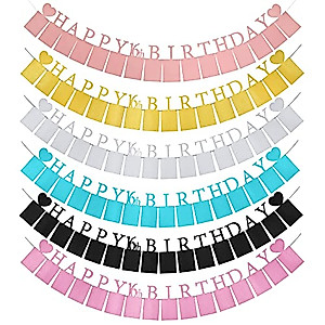 Sweet 16 Birthday Decorations Photo Banner in Rose Gold Pre-assembled - Sweet 16 Banner WITH Sixteen Photo Card Frames Party Supplies - Happy 16th birthday decorations for girls with 16 Signs