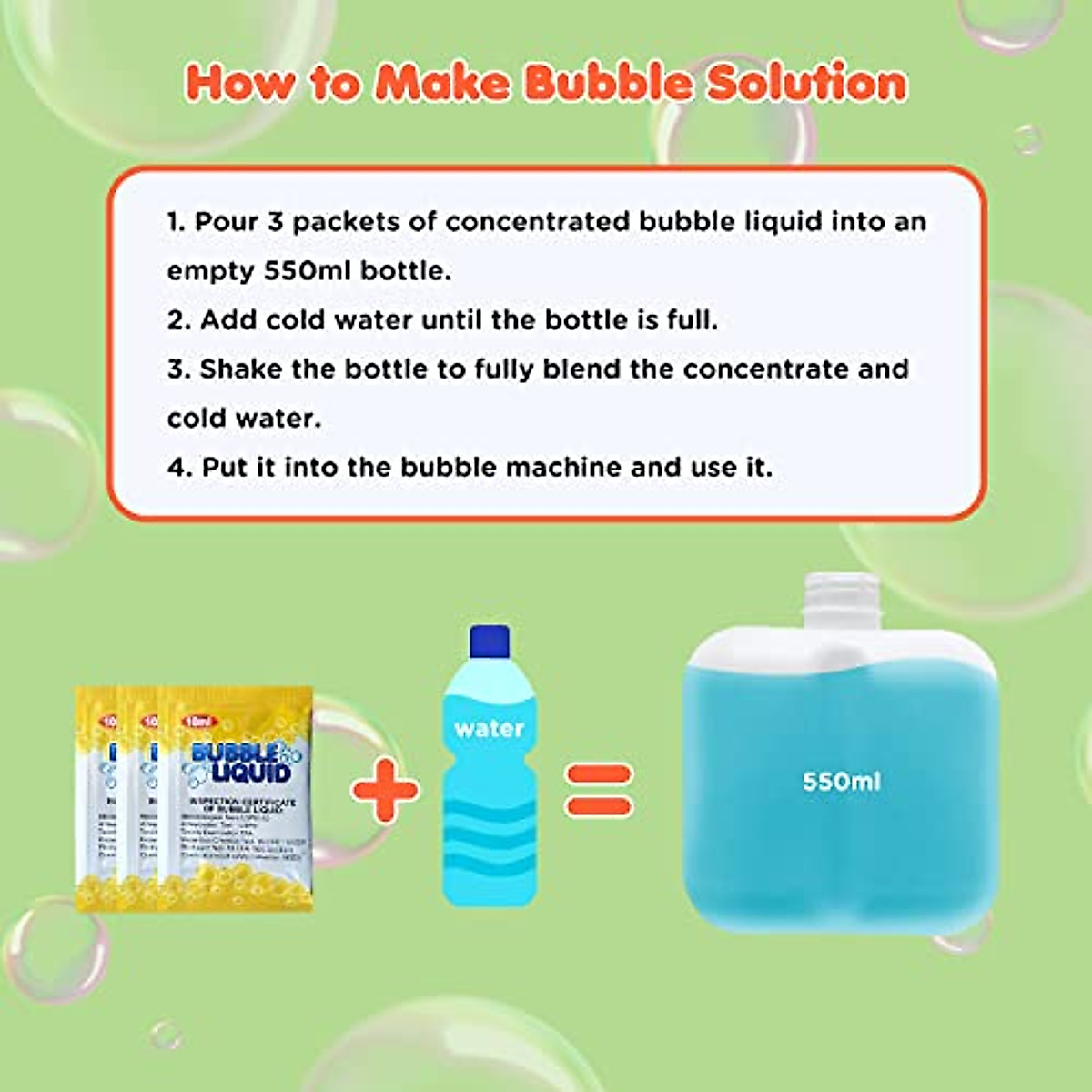 OSIMILY Bubble Machine, Automatic Bubble Blower, 20000+ Bubbles Per Minute Bubbles Toy for Toddlers Battery Operated Bubble Machine Bubble Toys for Indoor Outdoor Birthday Party(White)