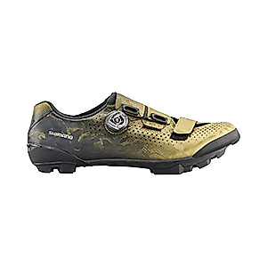 SHIMANO SH-RX800W High-Performance SPD Women’s Gravel Racing Shoe, Gold, 9-9.5