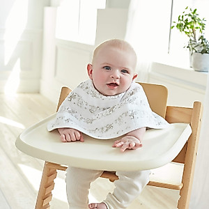 aden + anais Disney Burpy Baby Bib, 100% Cotton Muslin, Soft Absorbent 4 Layers, Multi-Use Burp Cloth and Bib, 22.5” X 11”, Single, Winnie the Pooh and Friends