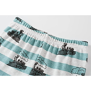 Little Boys Pajamas Shorts Set for Toddler Summer Clothes Planet Dinosaur Sleepwear 100% Cotton 2 Piece Kids Pjs Size 5t