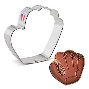 Baseball Glove Cookie Cutter 3.75" Made in USA by Ann Clark