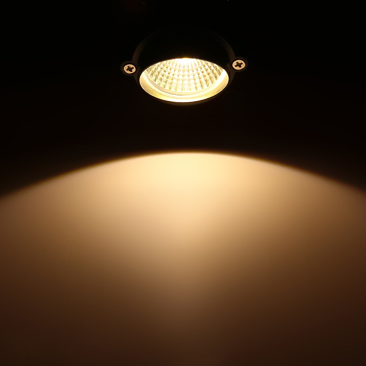 LemonBest Outdoor Landscape Lighting Plug in 5W COB LED Garden Wall Yard Path Spot Light w/Spiked Stand, Pack of 2 Warm White with AC Power Plug