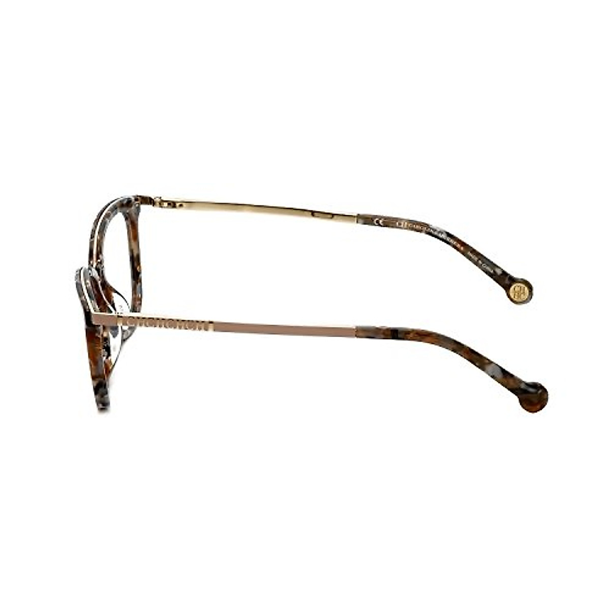 Carolina Herrera Designer Eyeglasses VHE094K-0323 in Brown-Pattern 52mm DEMO LENS