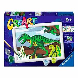 Ravensburger CreArt Roaming Dinosaur Paint by Numbers Kit for Kids - 23561 - Painting Arts and Crafts for Ages 9 and Up