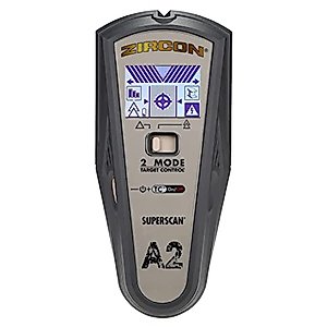 Zircon SuperScan A2 Advanced Stud Finder with 2 Mode Target Control, StudScan and DeepScan Mode