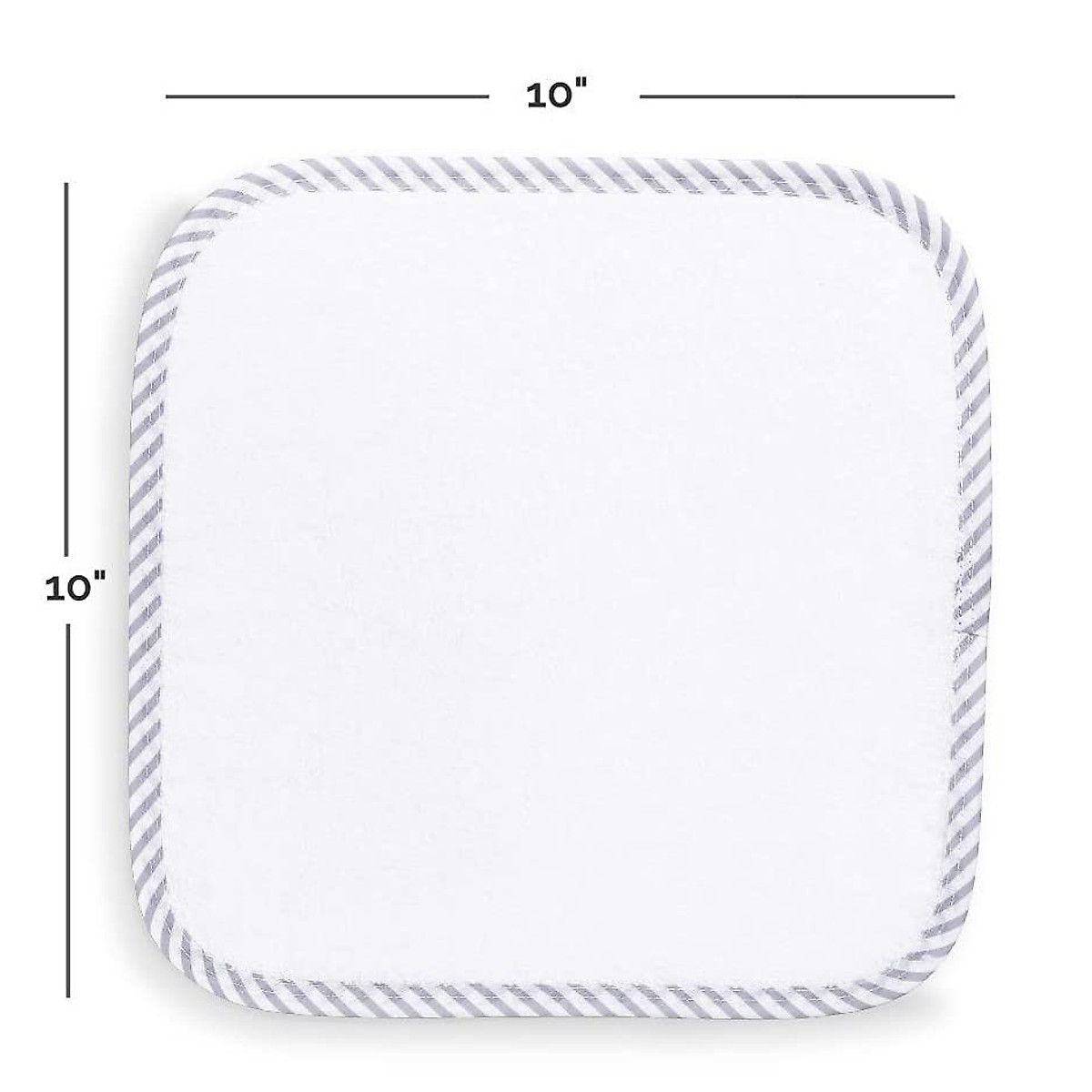 Comfy Cubs Organic Bamboo Baby Washcloths, 6 Pack, Ultra-Soft Organic Fabric, Gentle on Sensitive Skin for Face and Body, Plush, Super Absorbent for Girls and Boys