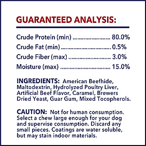 Pet Factory 100% Made in USA Beefhide 5" Chip Rolls Dog Chew Treats - Beef & Chicken Flavor, 18 Count/1 Pack