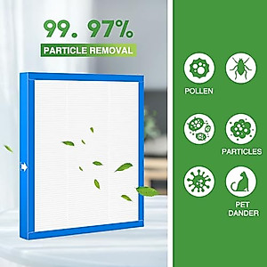 Cabiclean 2 Packs AF-10FL True HEPA Replacement Filters for HoMedics AF-10 AP-15 AF-10FL Air Purifiers