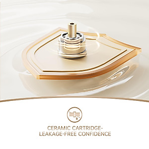 Phiestina Pull Down Sprayer Brushed Nickel Bathroom Faucet, 4 Inch 3 Hole Centerset Pull Out Bathroom Sink Faucet，with 360 Swivel Spout, Metal Pop-Up Drain & cUPC Water Supply Lines, BF04011-K01-GBN