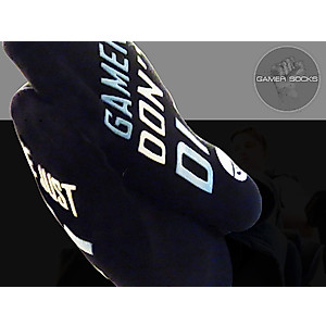 Gamer Socks, DND Gift Ideas, Best Gifts for Teenagers Boys, Presents, im Gaming Socks for Men (Blue Respawn)