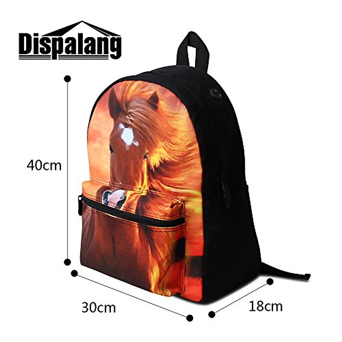 Dispalang Boxing Glove Print School Backpack Boys Cool Laptop Bookbag College
