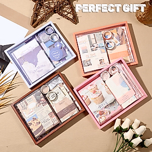 Crtiin 1388 Pcs Scrapbooking Supplies Kit, Christmas Aesthetic Scrapbook Kit Journaling Supplies for A6 Grid Notebook, Stationery, Aesthetic Scrapbook Paper DIY Art Craft Gift for Women