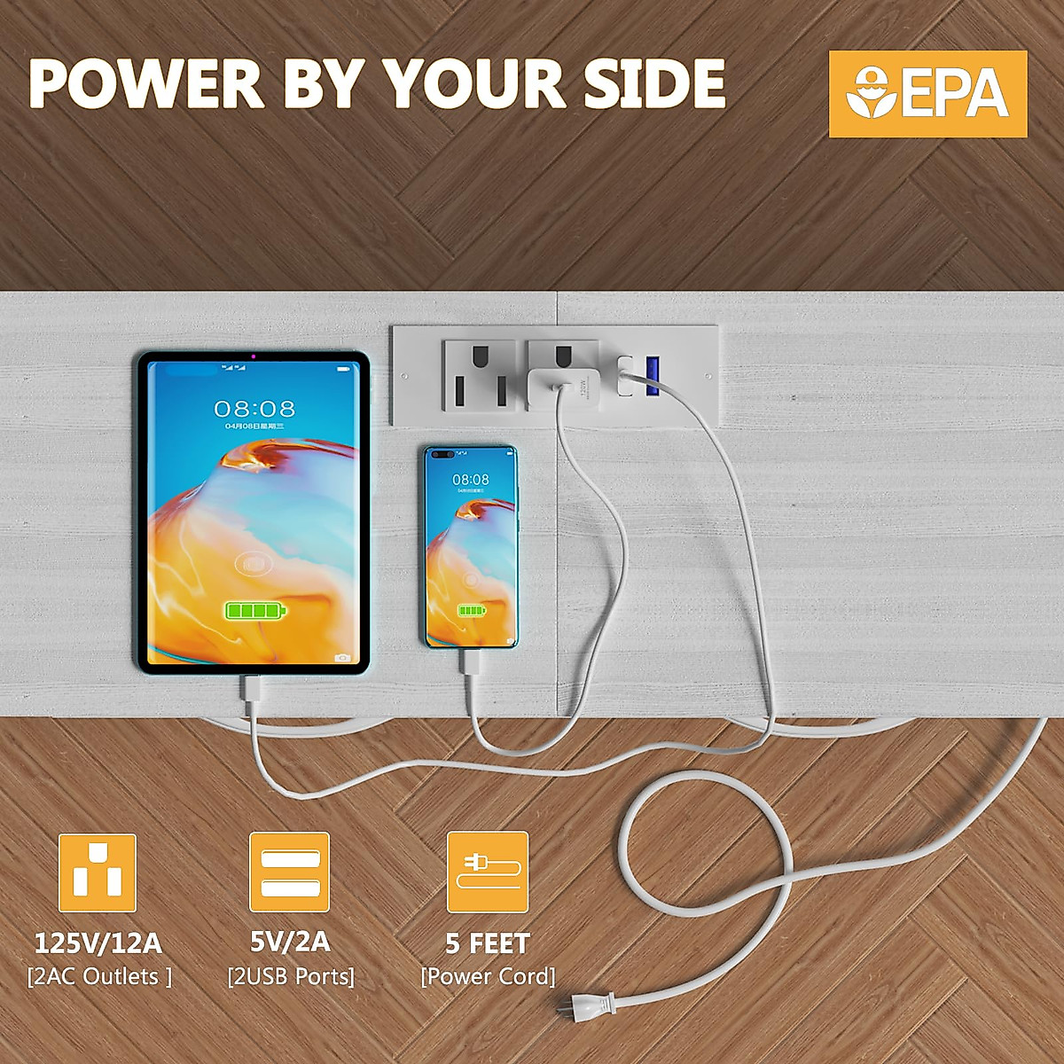 WODRAWER TV Stand Dresser for Bedroom with 12 Drawers for 60" TV, Fabric Drawers Entertainment Center with Power Outlets & LED Lights & Open Shelves, Long Dresser for Console, Living Room