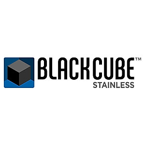 Black Cube Stainless Steel 2.5 QT Saucepan With Lid, 3 Ply Professional Grade Steel 8-Inch Pan, Sliver, Dishwasher Safe.