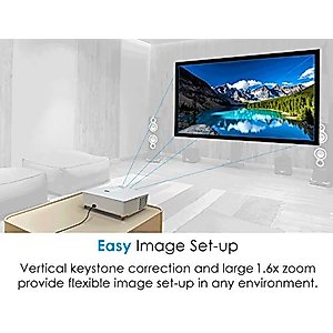 Optoma HD39DARBEE 1080p High Performance Home Theater Projector | Darbee Image Processor for Super Sharp Movies and Games | Bright 3500 Lumens | Large 1.6 Zoom and Vertical Keystone