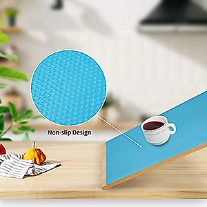 Elyum 12 Pcs Refrigerator Liners, Washable EVA Refrigerator Mats Fridge Shelf Liners Cuttable Fridge Mats Pads for Drawer Table Shelves Cabinet (4 Blue 4 Green 4 Pink, 17.7 x 11.4 Inch)