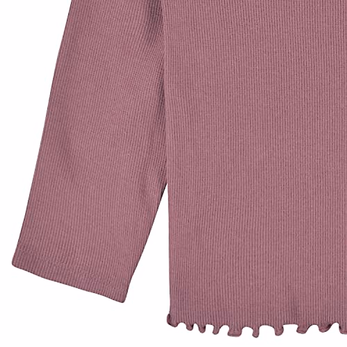 Gerber Baby Girl's Toddler 2-Pack Double Ruffle Long Sleeve Tops, Pink & Purple, 2T